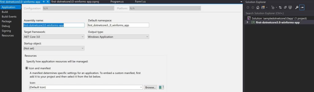 Creating First Form-Desktop Application using .NET Core 3.0 | TheCodeBuzz
