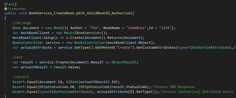 Unit Test and mock Authorize Attribute ASP.NET Core | TheCodeBuzz
